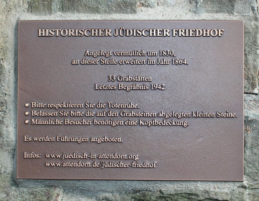 Attendorn Jewish Cemetery - Sauerland.com